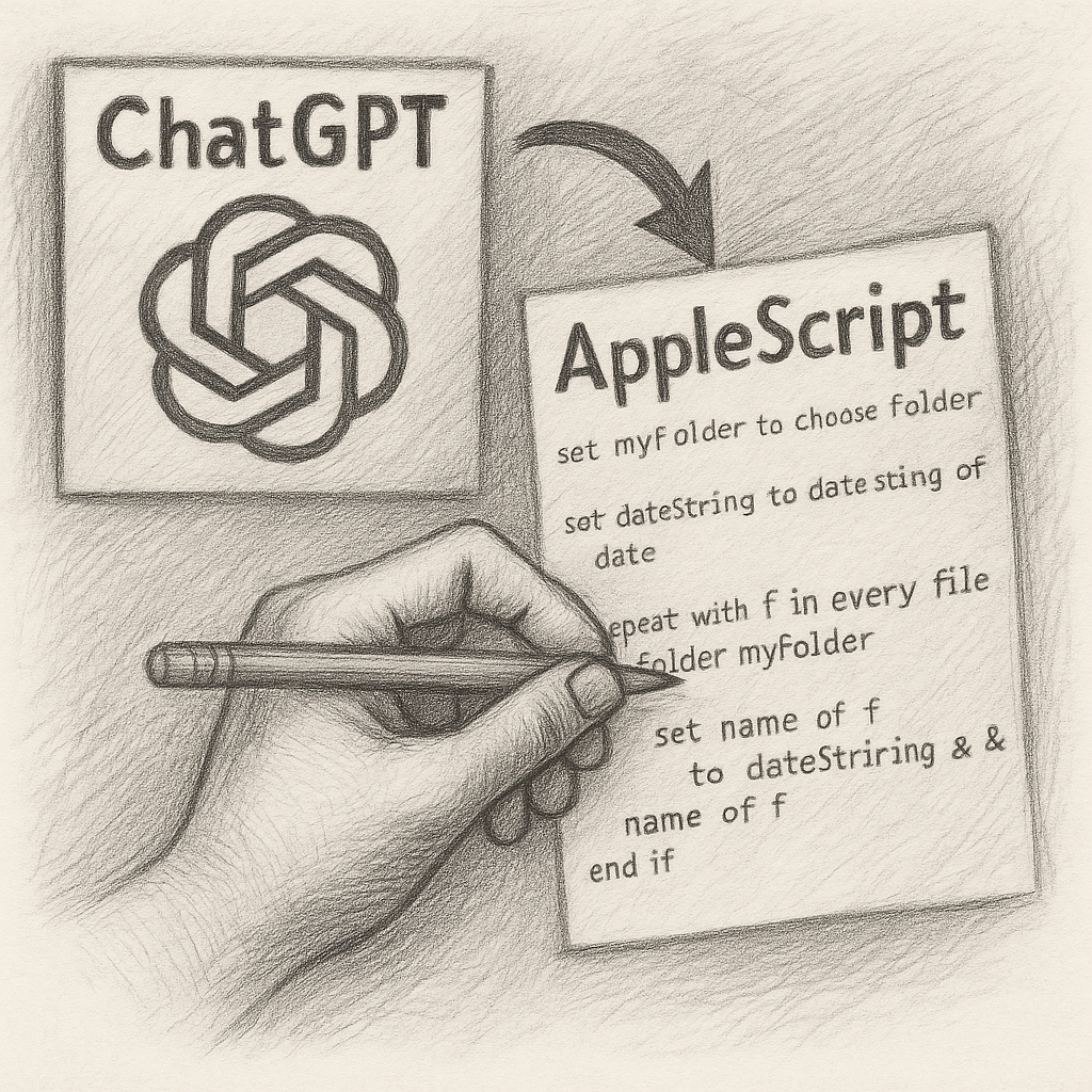 AppleScript retrouve une seconde jeunesse… grâce à ChatGPT – Les miscellanées Numériques
